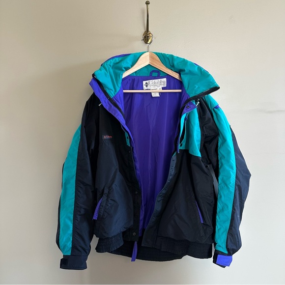Columbia | Jackets & Coats | Vintage Columbia Criterion Teal And Purple ...